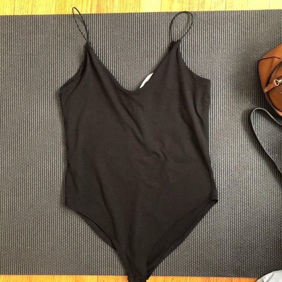 Tops | 215 Basic Black Bodysuit | Poshmark